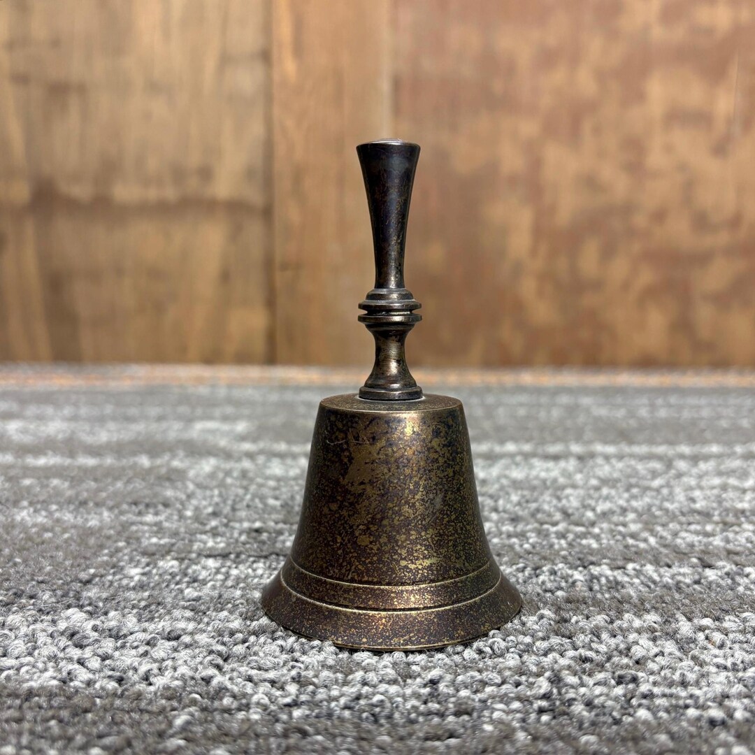 Vintage Small Bronze Brass Bell - Etsy