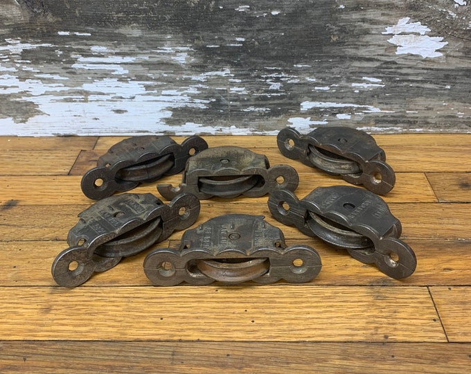 Antique Ideal Window Sash Pulleys by Stover Mfg. Co. Freeport, Illinois ...