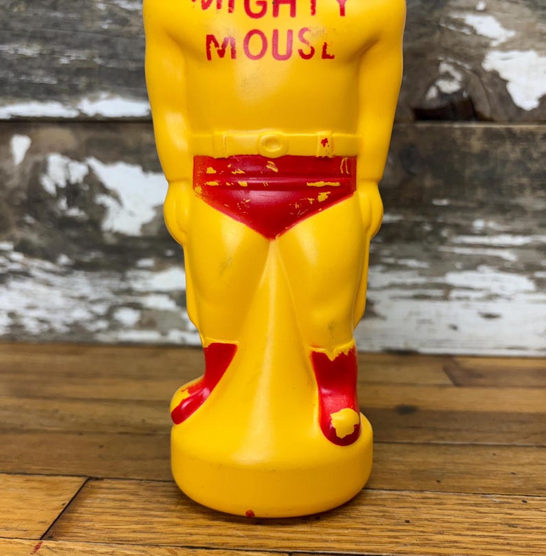 1960s Vintage Mighty Mouse Soaky Bath Bottle Toy - Nostalgic Saturday ...