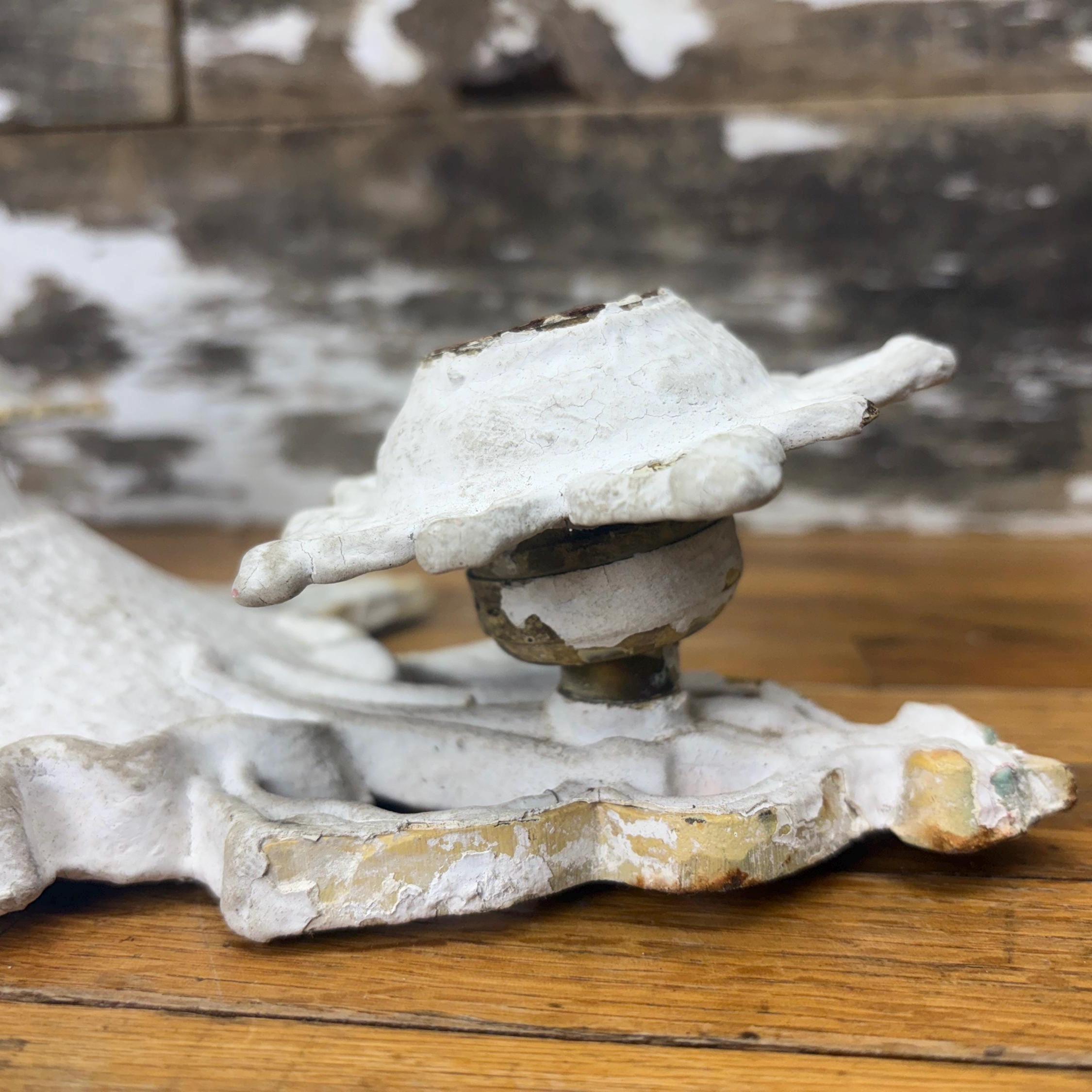 Antique Cast Iron Ceiling Light Fixture - Three Socket - Northern ...