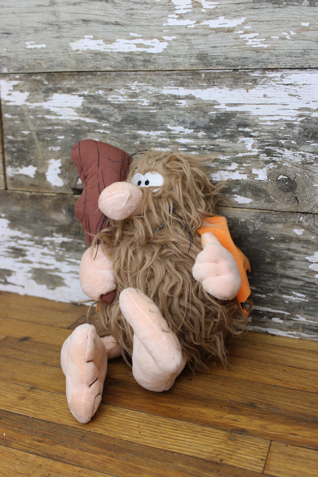 Captain Caveman Draw String Talking Plush Hanna Barbera Jazwares Pup ...