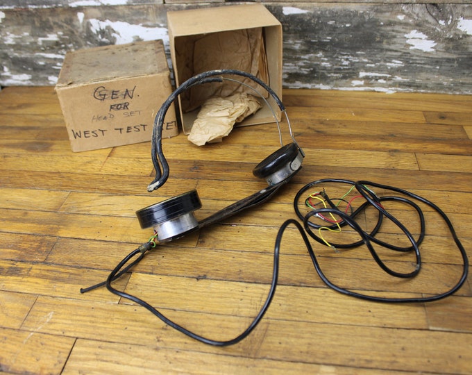Vintage West Test Set Headset Railway Communications Testing Telephone ...