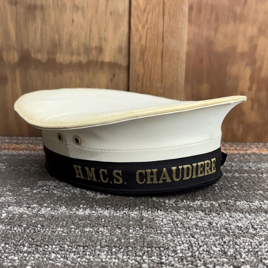 Antique English Royal Navy Sailors Cover - H.M.C.S Chaudiere Crew Hat ...