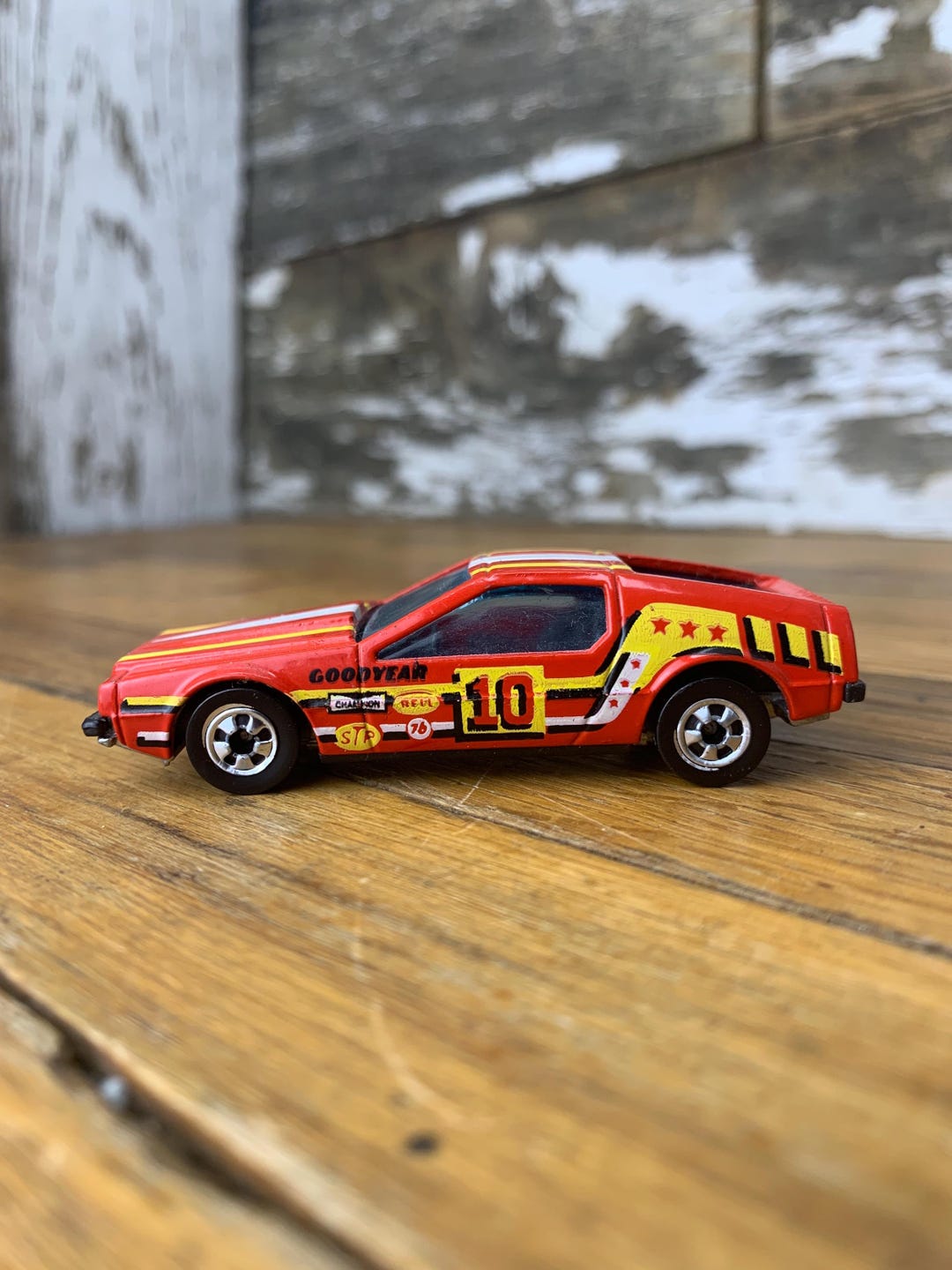 1979 Hot Wheels Goodyear Number 10 - Red Deloreon Turismo - Black Wall ...