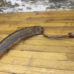 Rustic Antique Sickle, Hand Scythe - Wood Handle Farm Hand Sickle, Weed ...