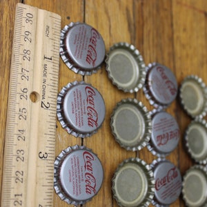 Vintage Unpressed Silver Coca Cola Caps - Unused Coke Caps - Vintage ...