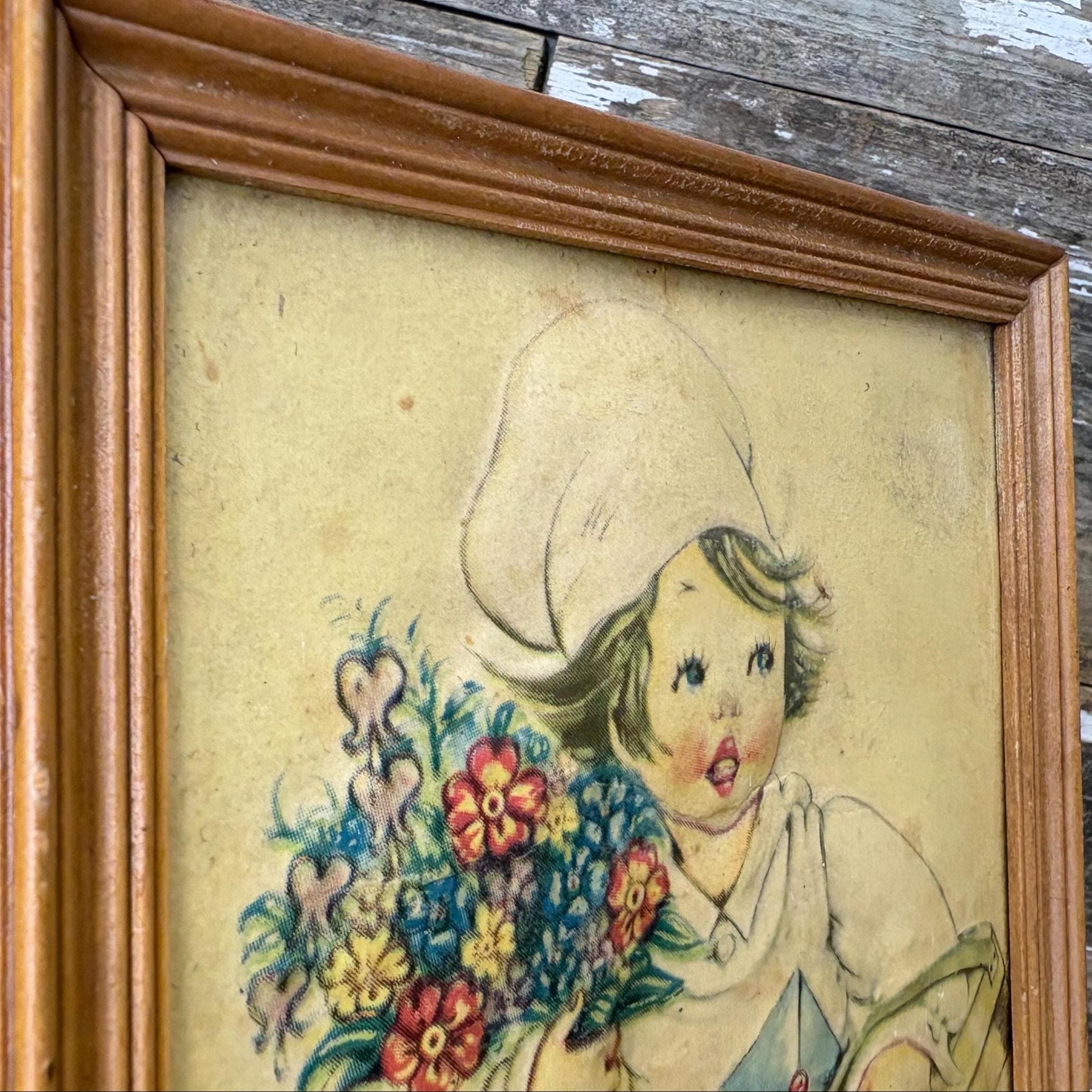 Vintage Embossed Tin Art - Wood Framed Print - Etsy