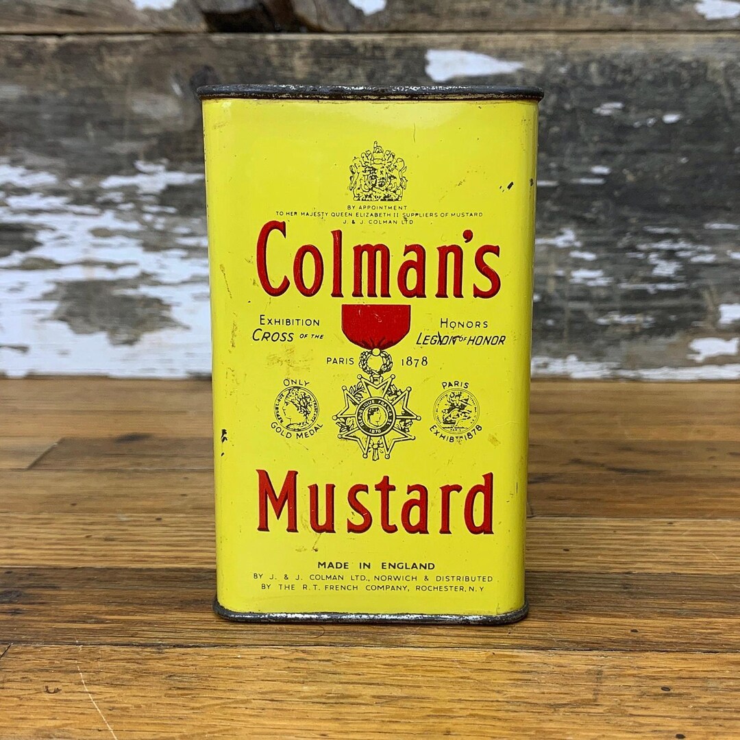 Vintage Coleman’s Mustard Tin - by Appointment of Her Majesty the Queen ...