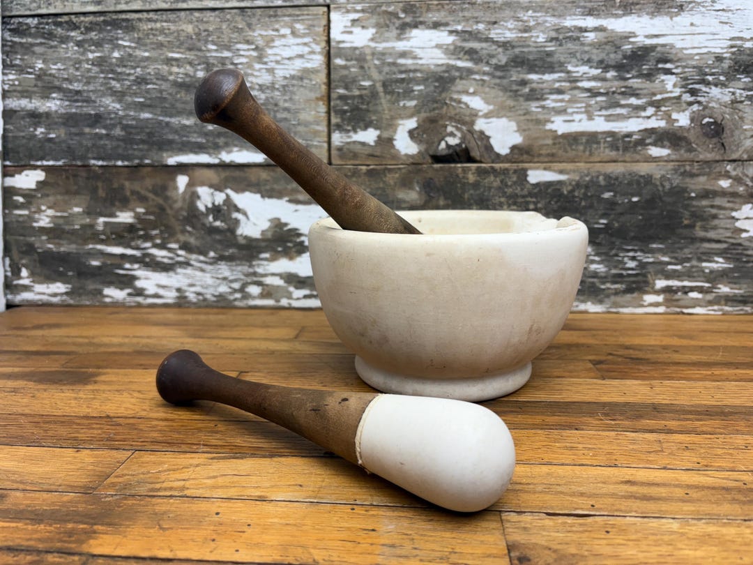 Antique Mortar and Pestle Set Son & Thompson S Maw Made in England No. 4 Pestles 1870s-1900s - Etsy
