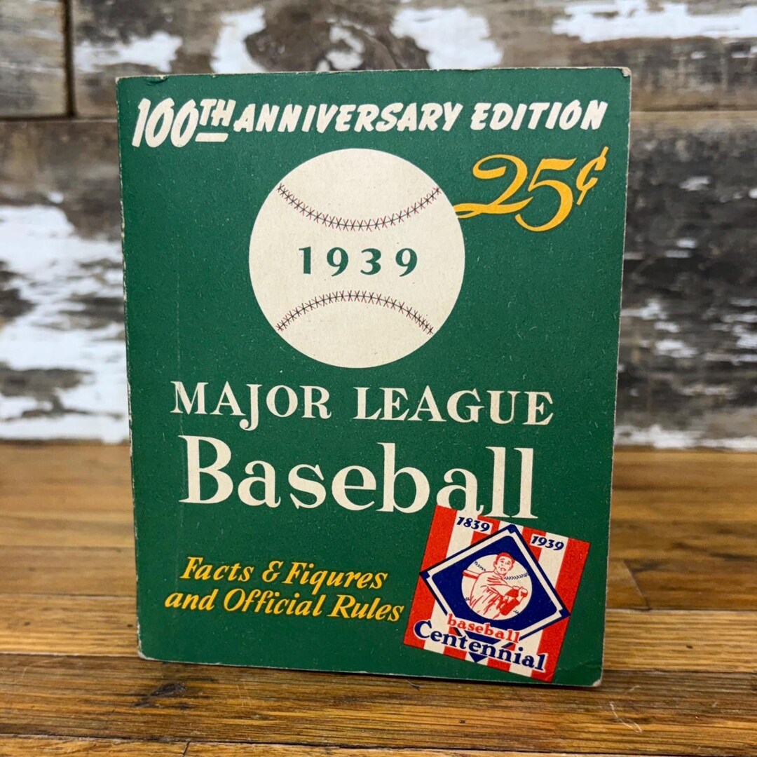 1939 Major League Baseball 100th Anniversary Paperback Book - Facts ...