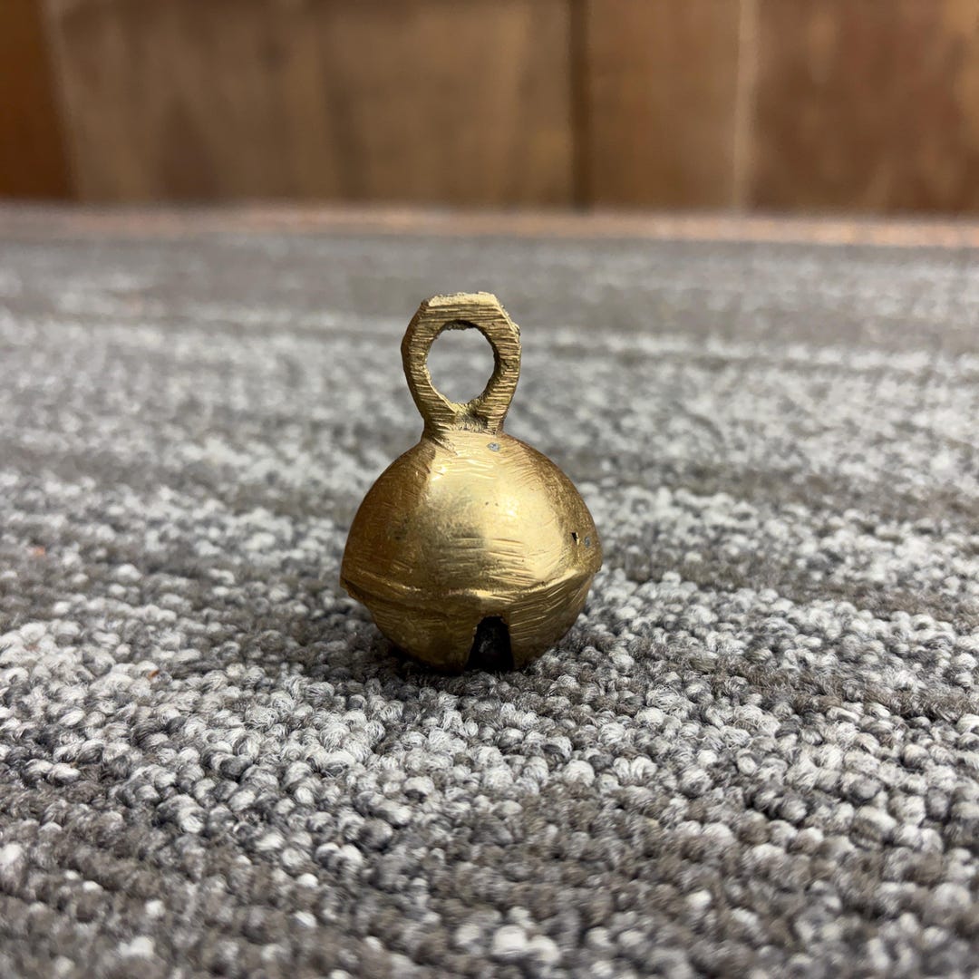 Tiny Vintage Bell - Aged Brass Patina - 2 Inches Tall - Etsy