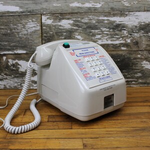 Vintage Coin Operated LAN Line Telephone - G-tel Coin Op Phone With ...