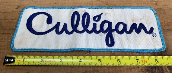 Vintage Culligan Large Uniform Back Patch- 8x3 Cullig… - Gem