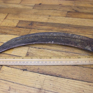 Rustic Antique Sickle, Hand Scythe - Wood Handle Farm Hand Sickle, Weed ...