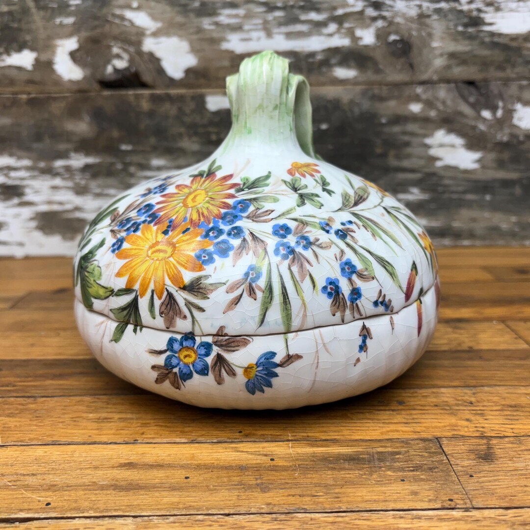 Vintage Meiselman Onion Tureen - Painted Italian Pottery - Ceramic Art ...