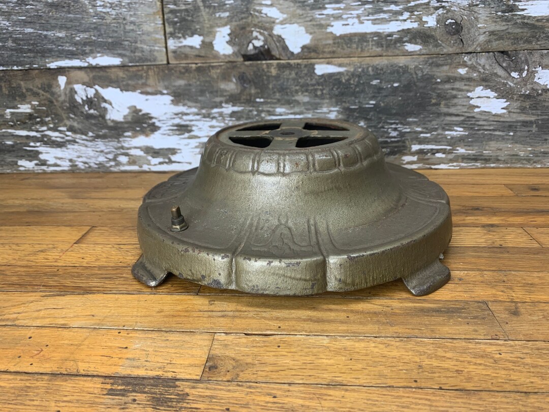 Antique Back Lit Lamp Base 1920s No Cracks Cast Iron Lamp Base Lamp ...
