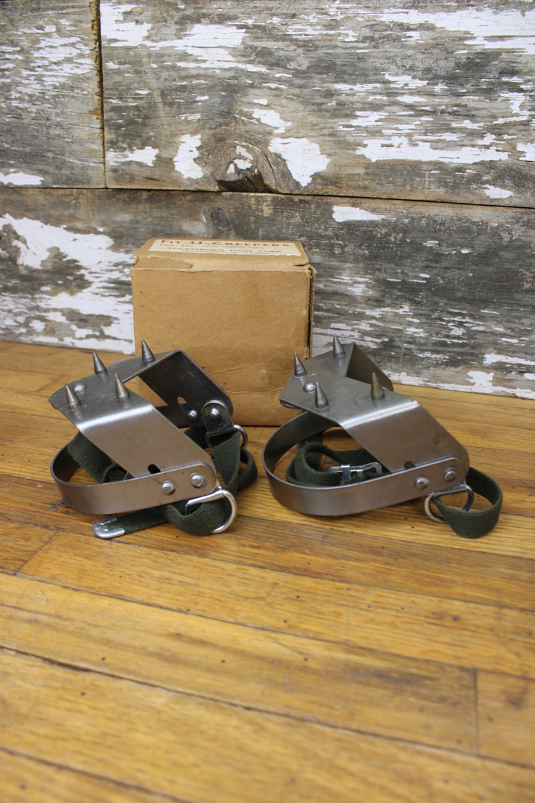 Vintage Primitive Ice Creeper Cleat Crampon Pair, Fit-u-creepers by ...