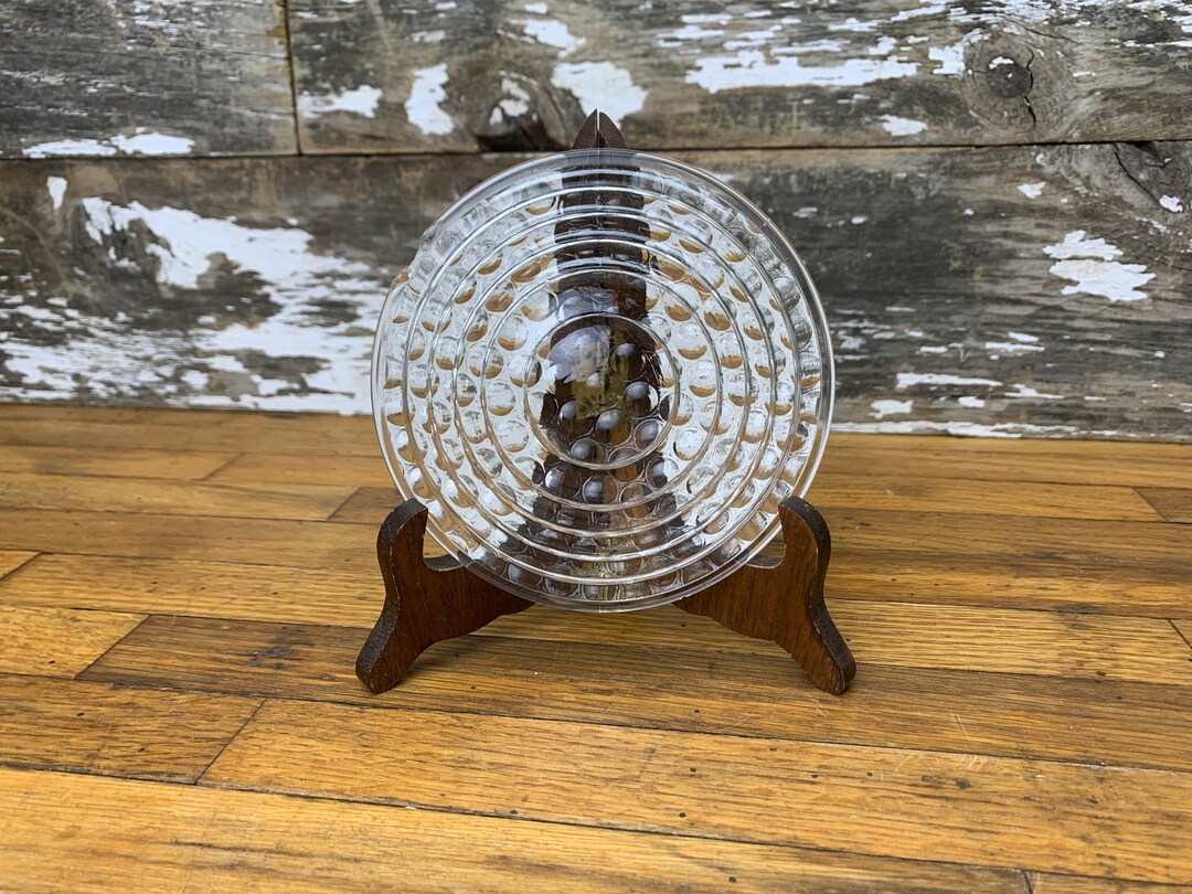 Vintage Round Glass Railroad Signal or Lantern Lens Flat and Textured ...