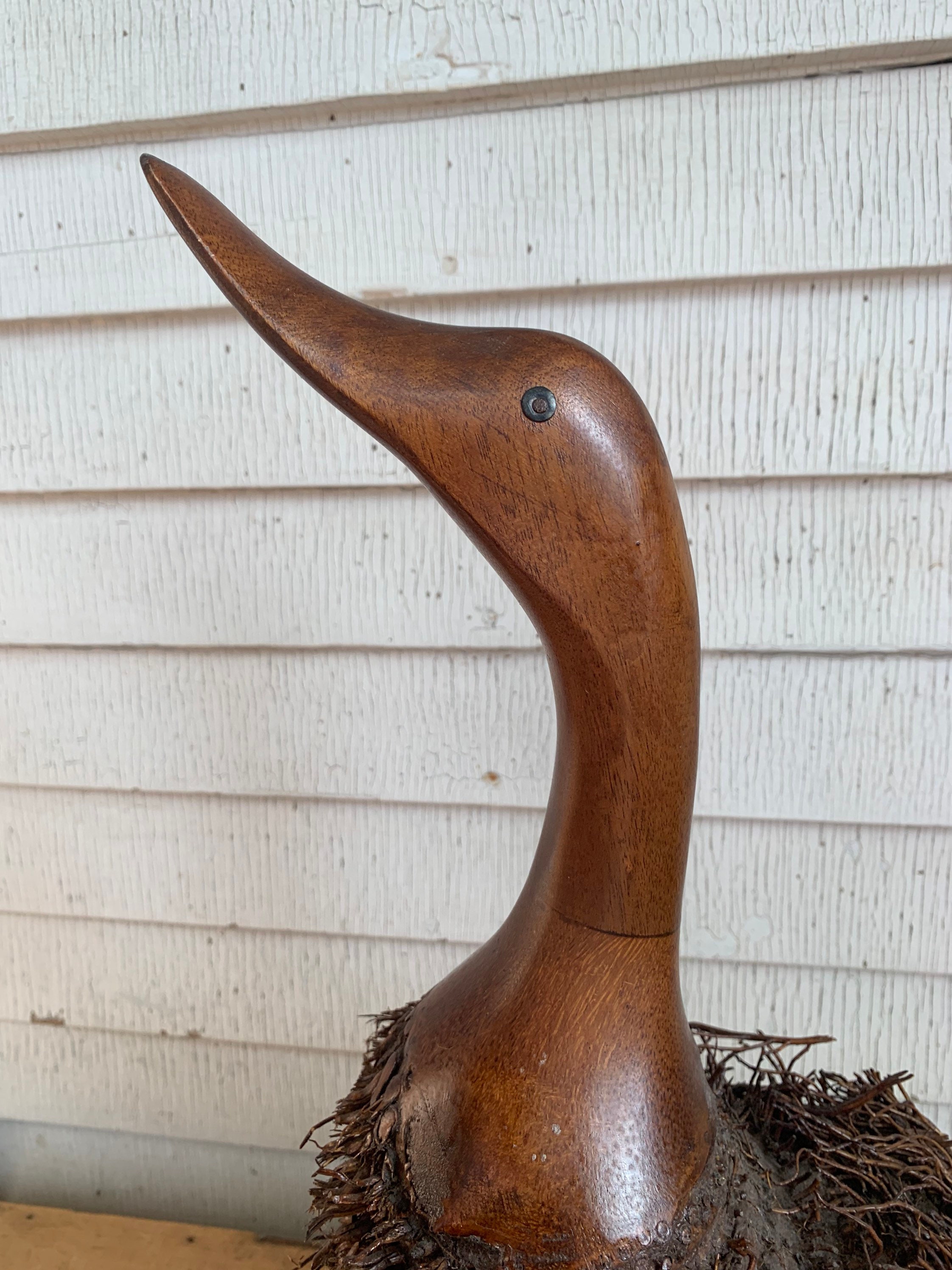 Vintage Bamboo Root Carved Duck Natural Bamboo Root Carving - Etsy