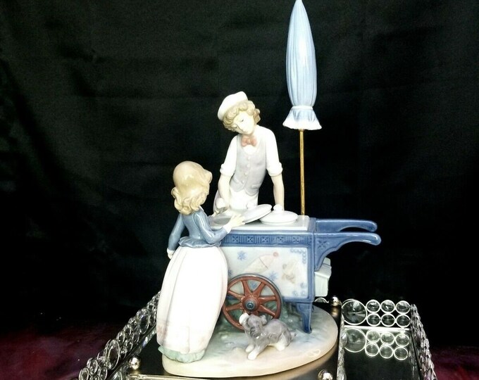 Lladro Figurine "ice Cream Vendor" #5325 -A Ramos -ret 1995- 11.75"h ...