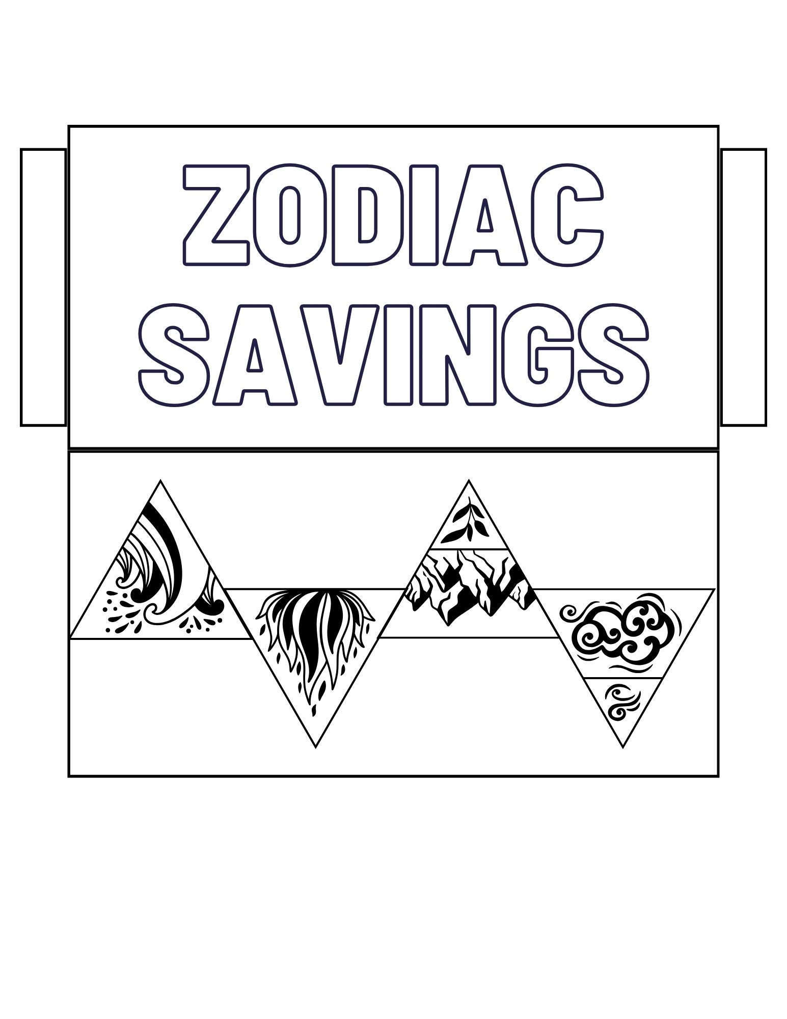 Zodiac Saving Challenge - Year Long Challenge - Etsy