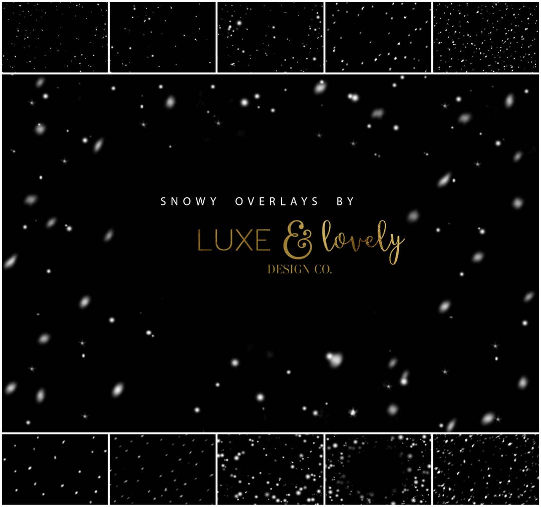 Snow Photo Overlays, Snowing Photoshop Layer, Snowfall - Etsy