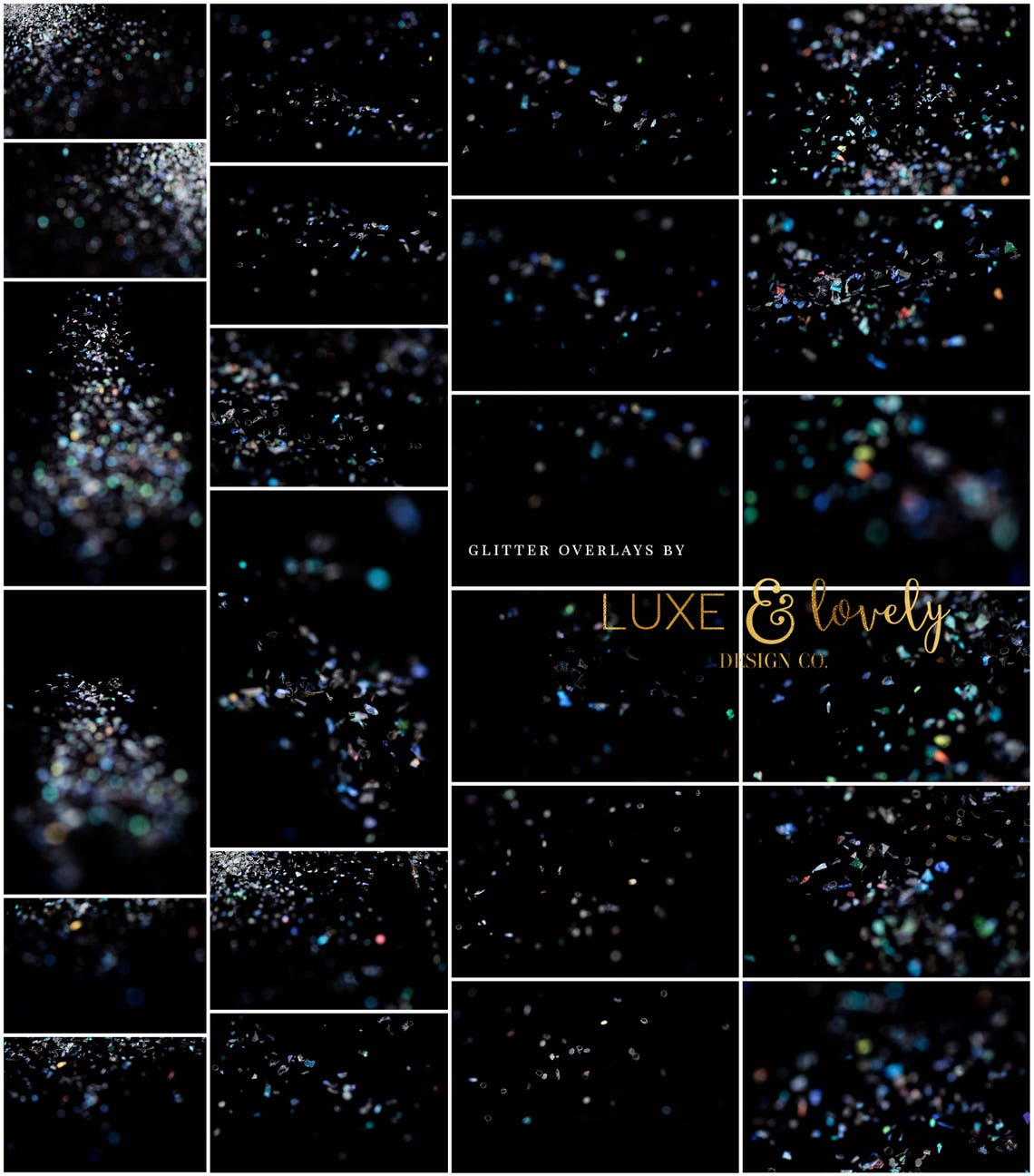 Glitter Photo Overlays | Etsy