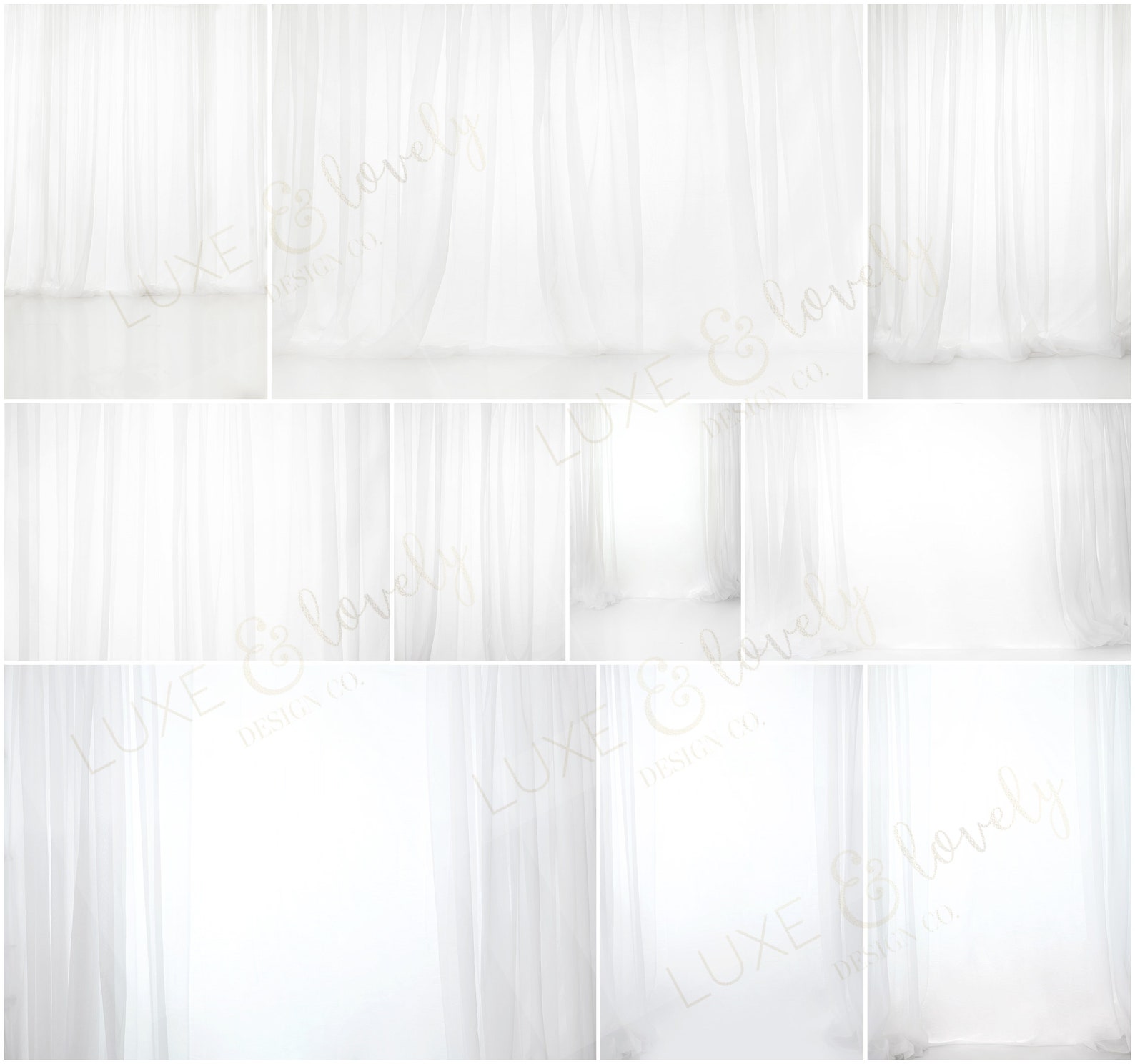 White Sheer Curtain Digital Photo Backgrounds - Etsy