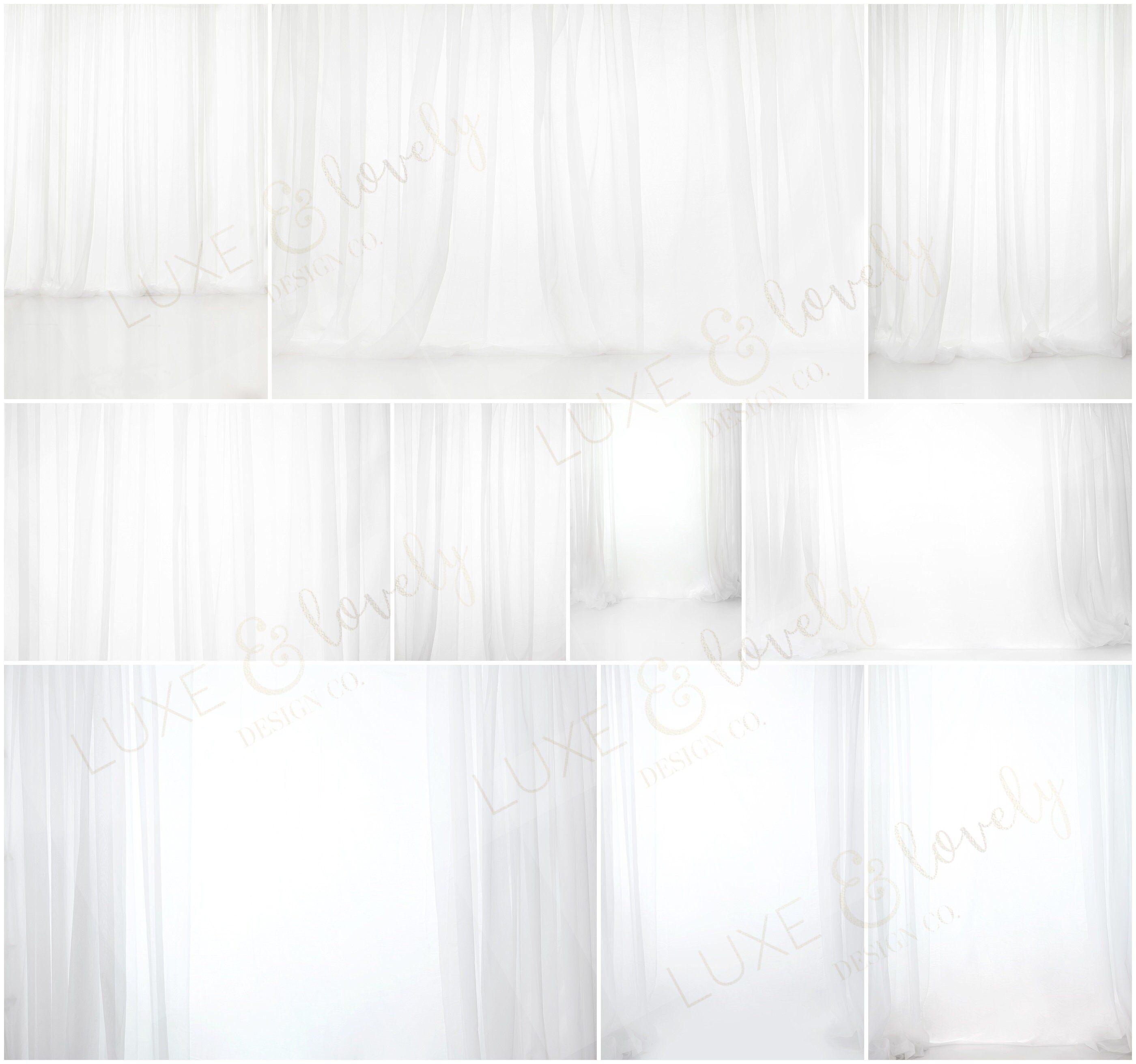 White Sheer Curtain Digital Photo Backgrounds - Etsy