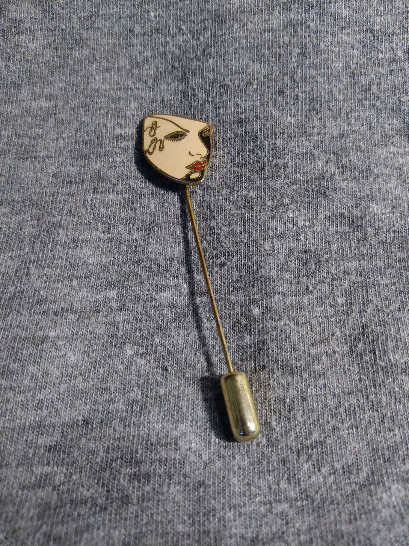 Vintage stick pins three unusual 70s