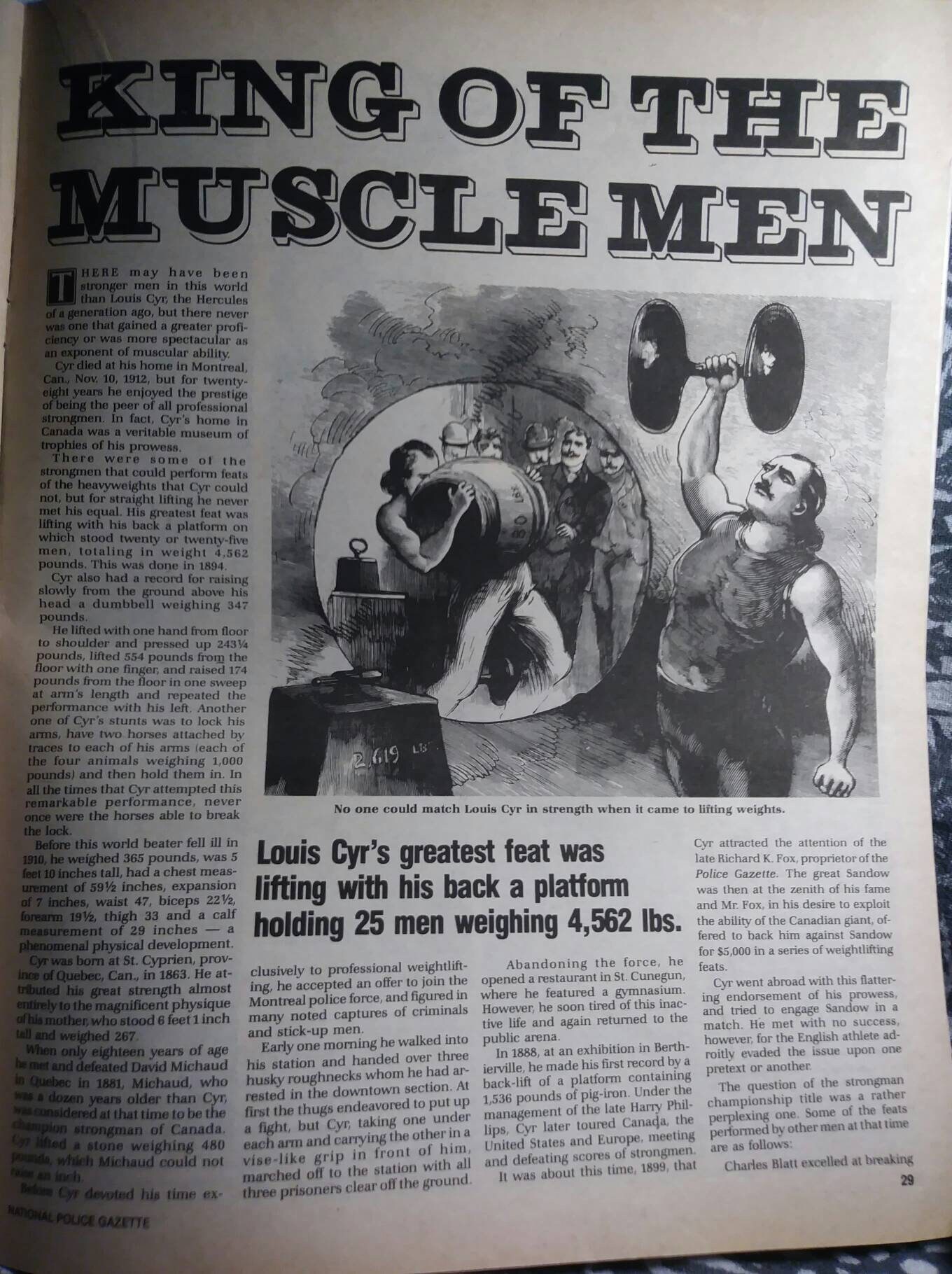 Magazine Police Gazette Vintage 70s. December Issue Reprint of Late ...
