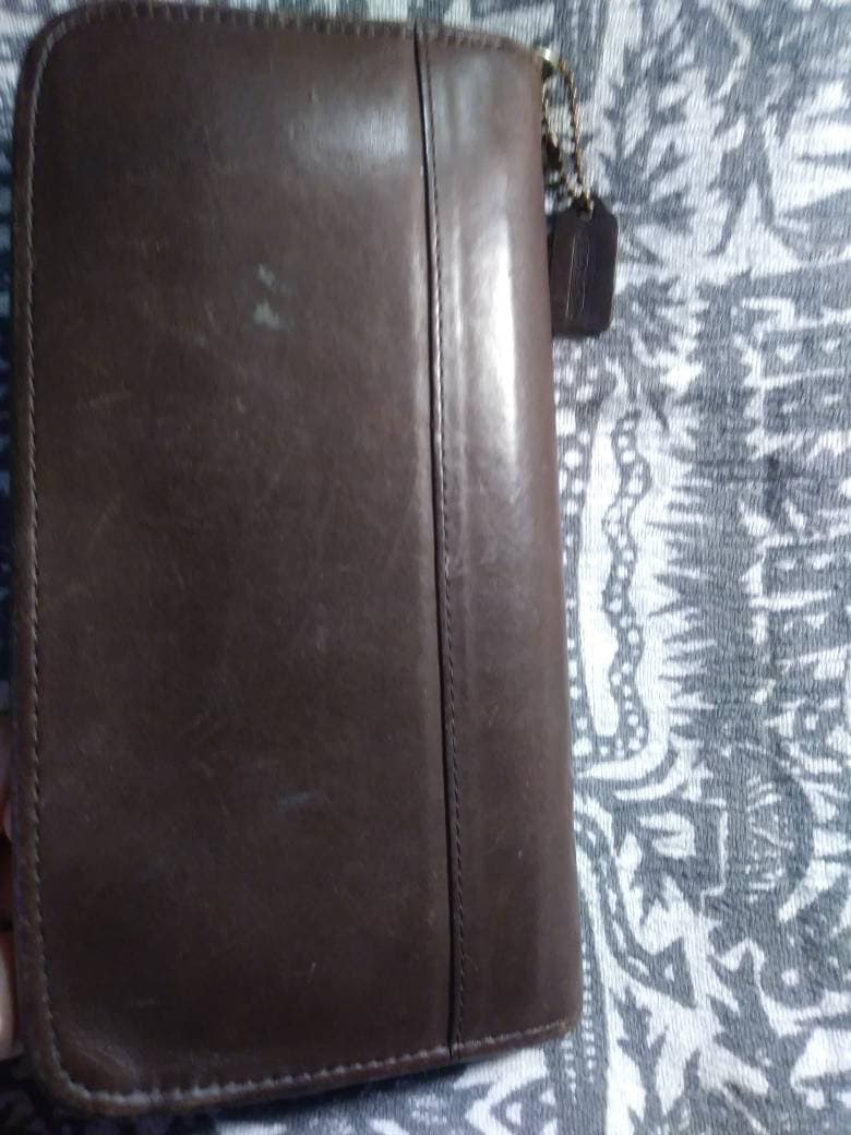 Brown Coach Wallet Vintage 1970s