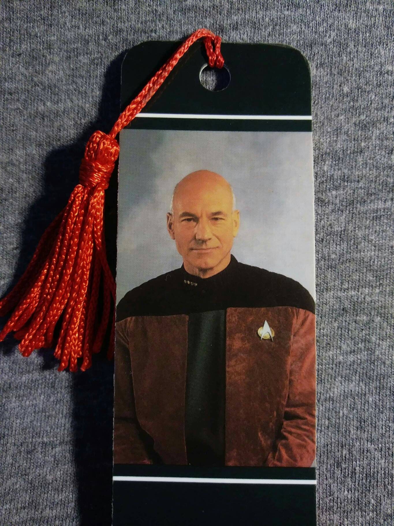 The Next Generation Enterprise Captain Picard Bookmark Vintage 1991 ...