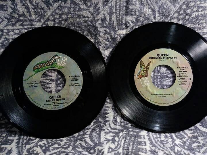Queen 45 Bohemian Rhapsody and Killer Queen both by The unforgetable ...