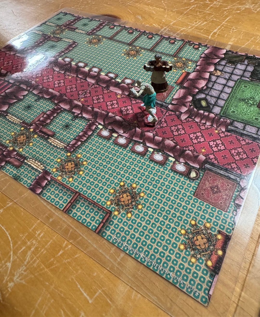 Gothic Horror Hotel Bathrooms and Stairwell Printable RPG 8x11in Battle ...