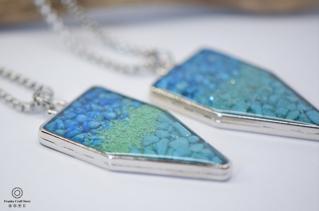 Necklace Made of Colored Sand From Soča River, Sand Necklace, Beach ...