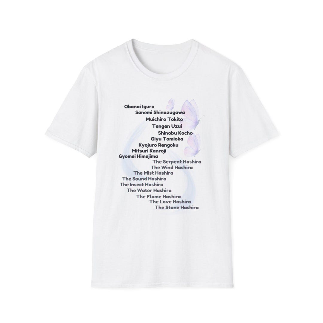 Anime Hashira Names T-shirt, Great Gifts for Friends of the Anime ...