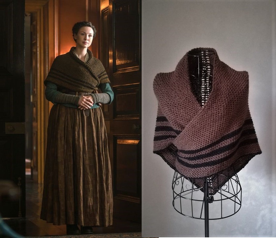 Outlander Shawl PATTERN Claire Shawl Knitting Pattern Outlander ...
