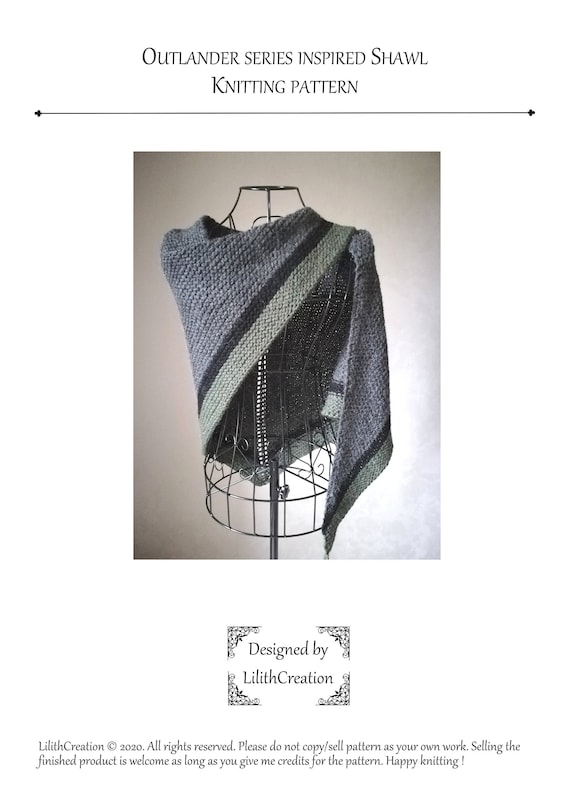 Outlander Shawl PATTERN Claire Shawl Knitting Pattern | Etsy