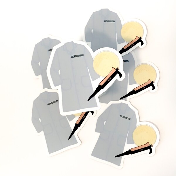 Microbiology Lab Stickers - Etsy