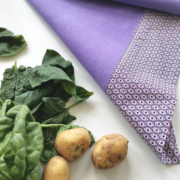 Purple Tea Towel - Etsy