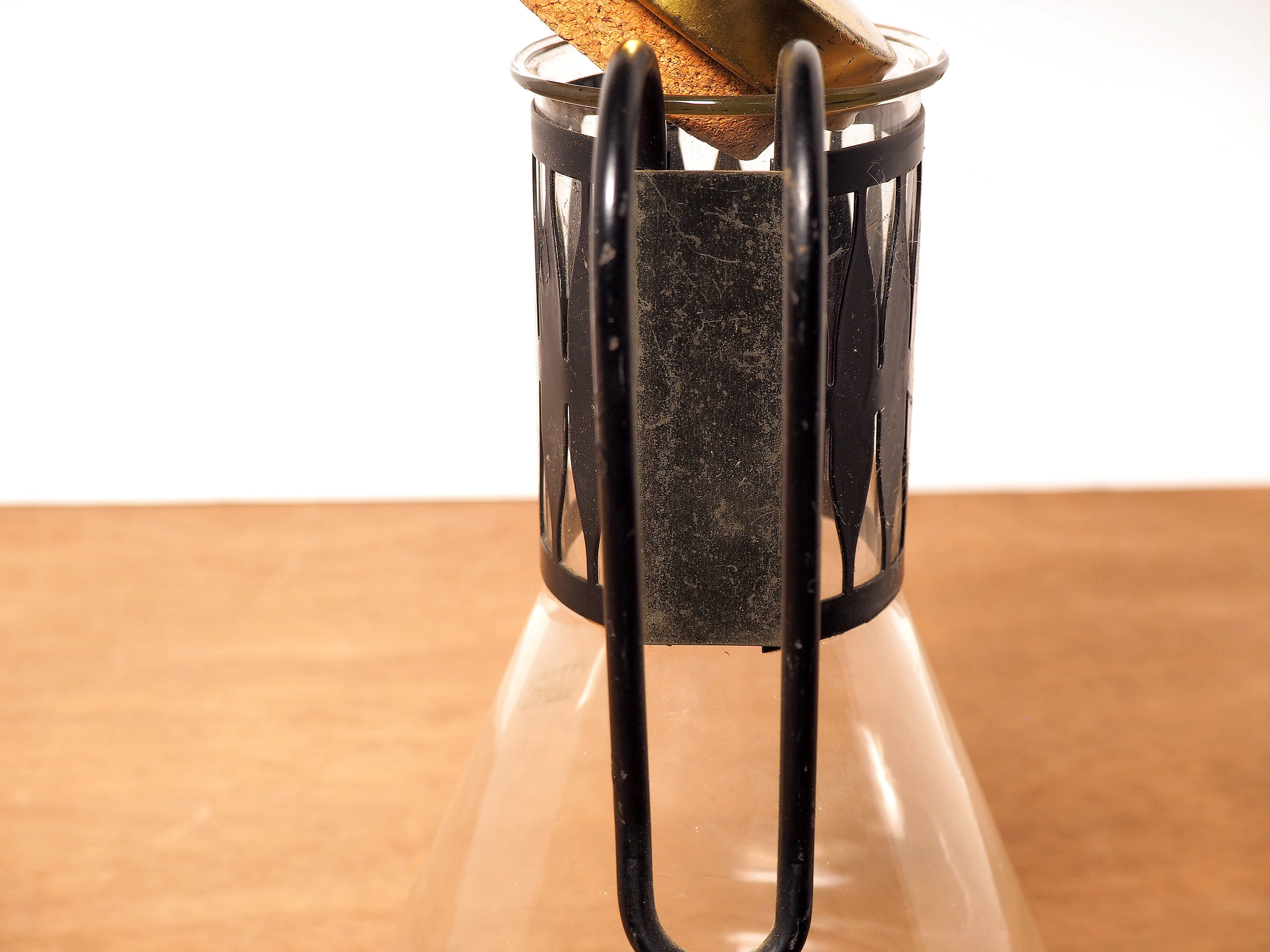 Vintage Pyrex Iron Carafe Decanter Glass Pitcher Mid Century - Etsy