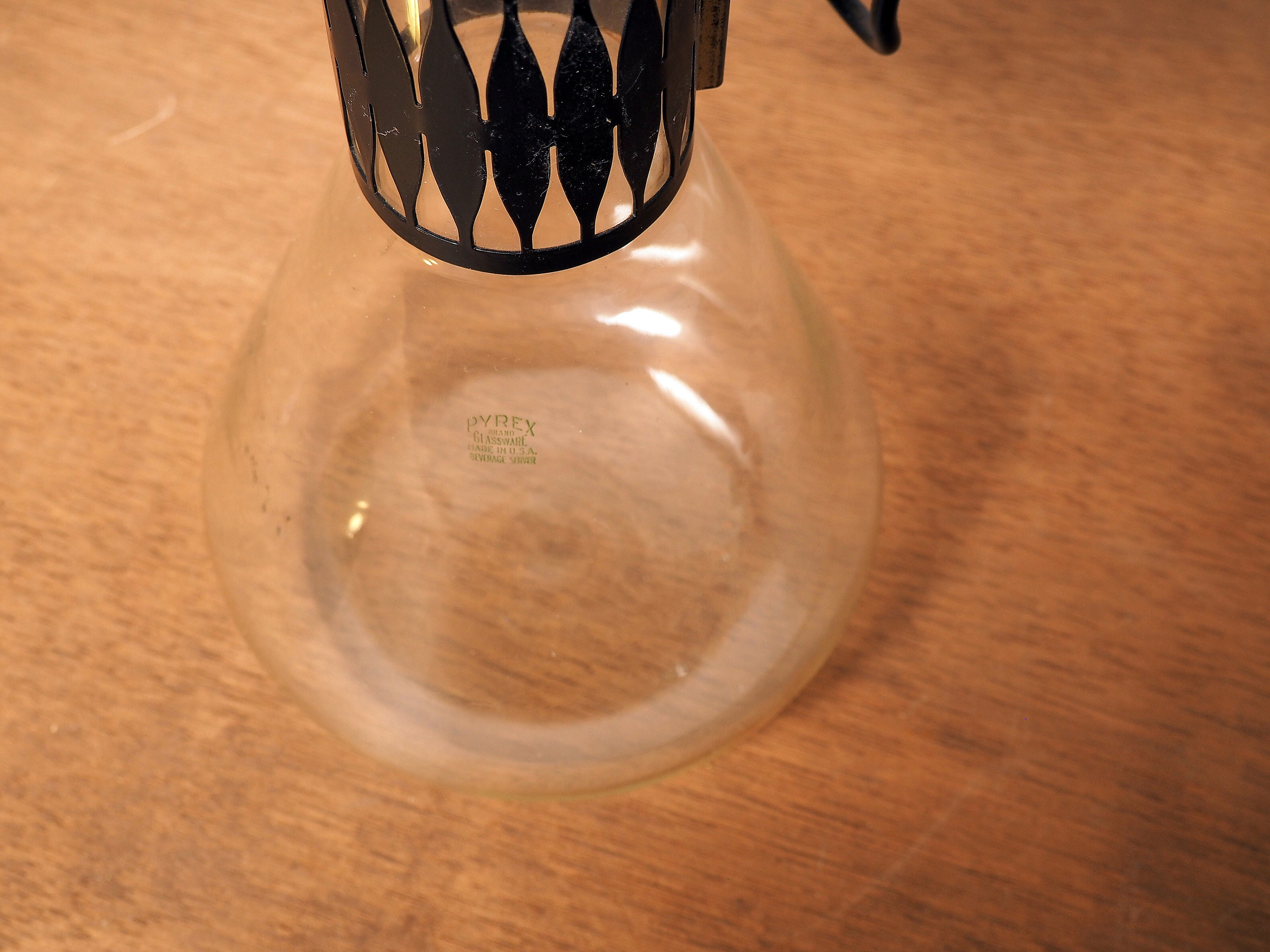 Vintage Pyrex Iron Carafe Decanter Glass Pitcher Mid Century - Etsy