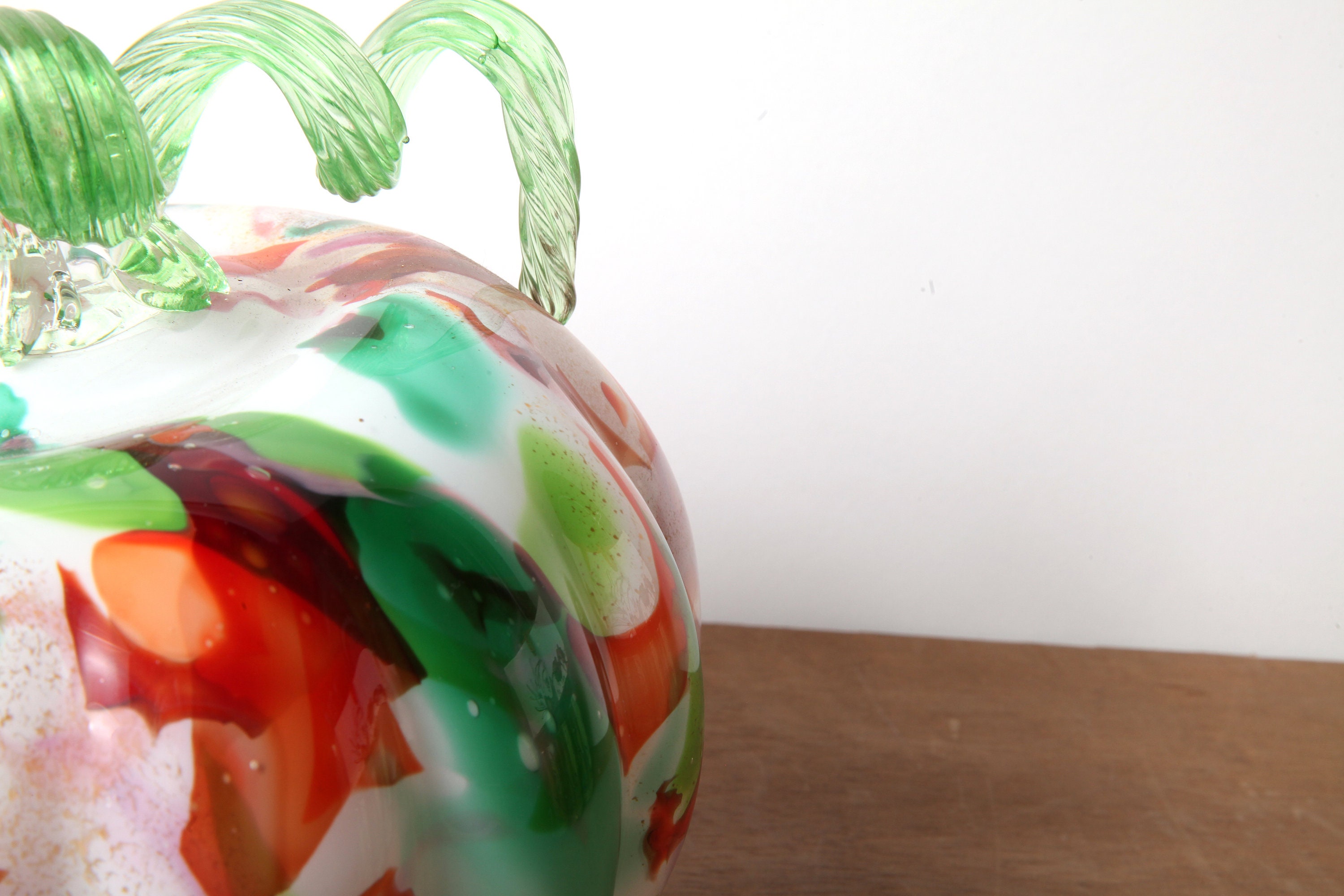 Glass Pumpkin Gourd by Zorza of Poland Hand Blown 8 - Etsy