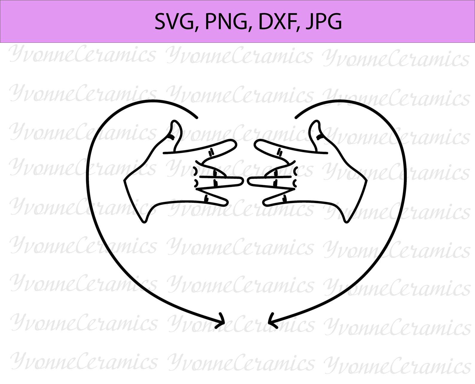 ASL Heart organ Svg jpeg png american sign language svg | Etsy
