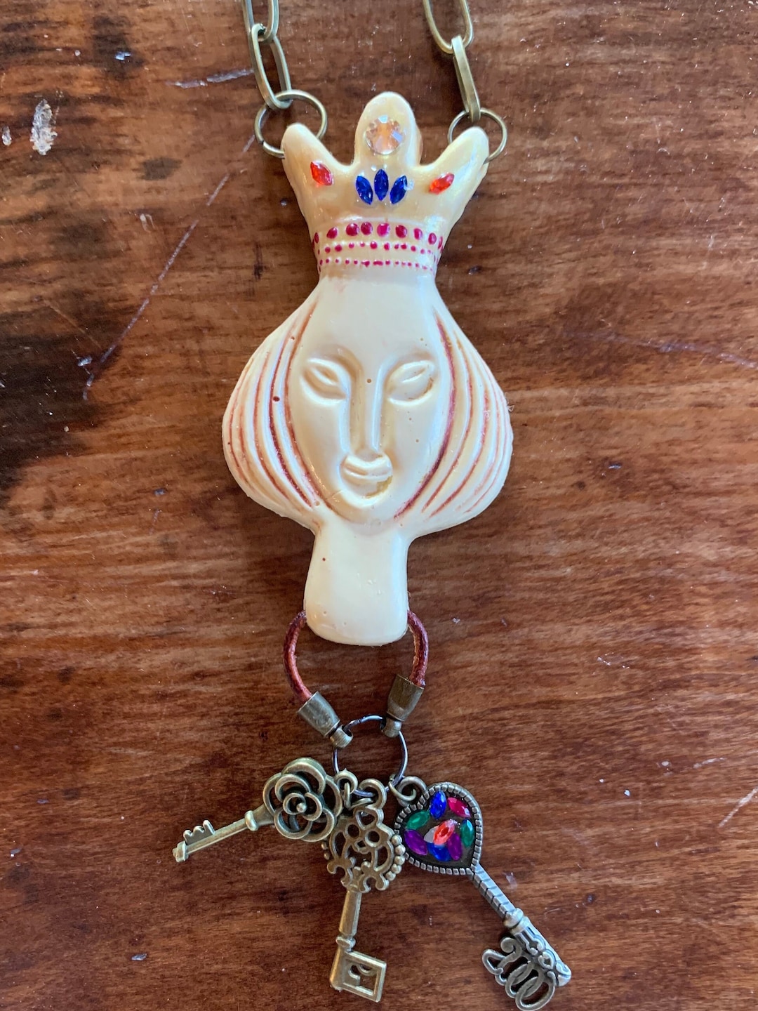 Medieval QUEEN Pendant Necklace HANDMADE Tudor - Etsy