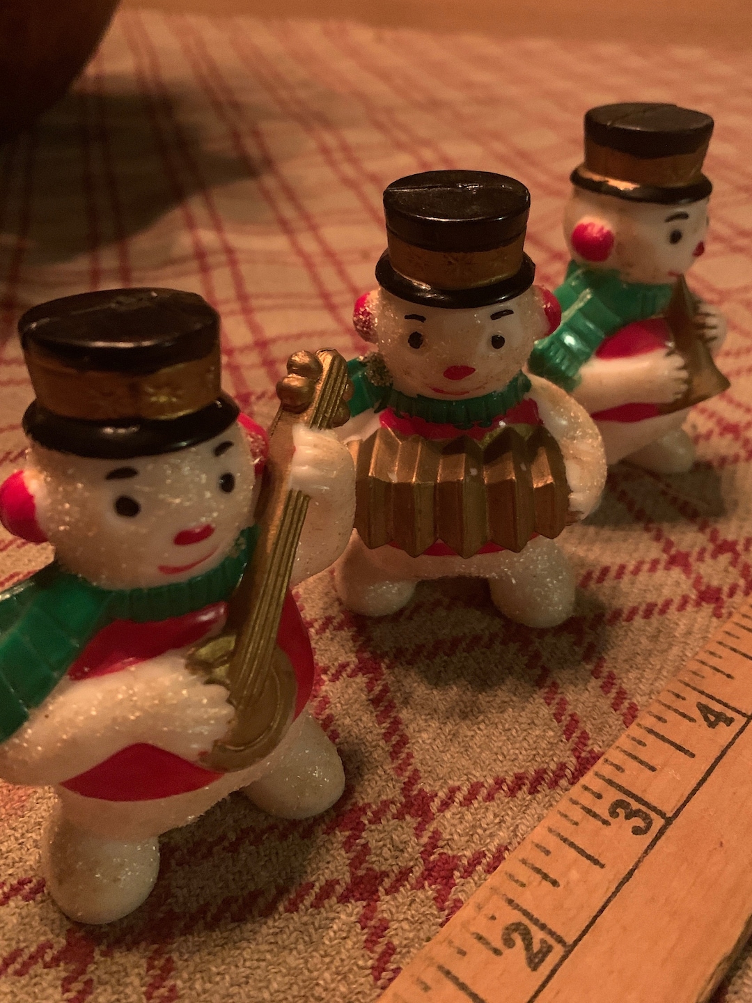 Vintage Retro Snowmen Musical Set of Three - Etsy