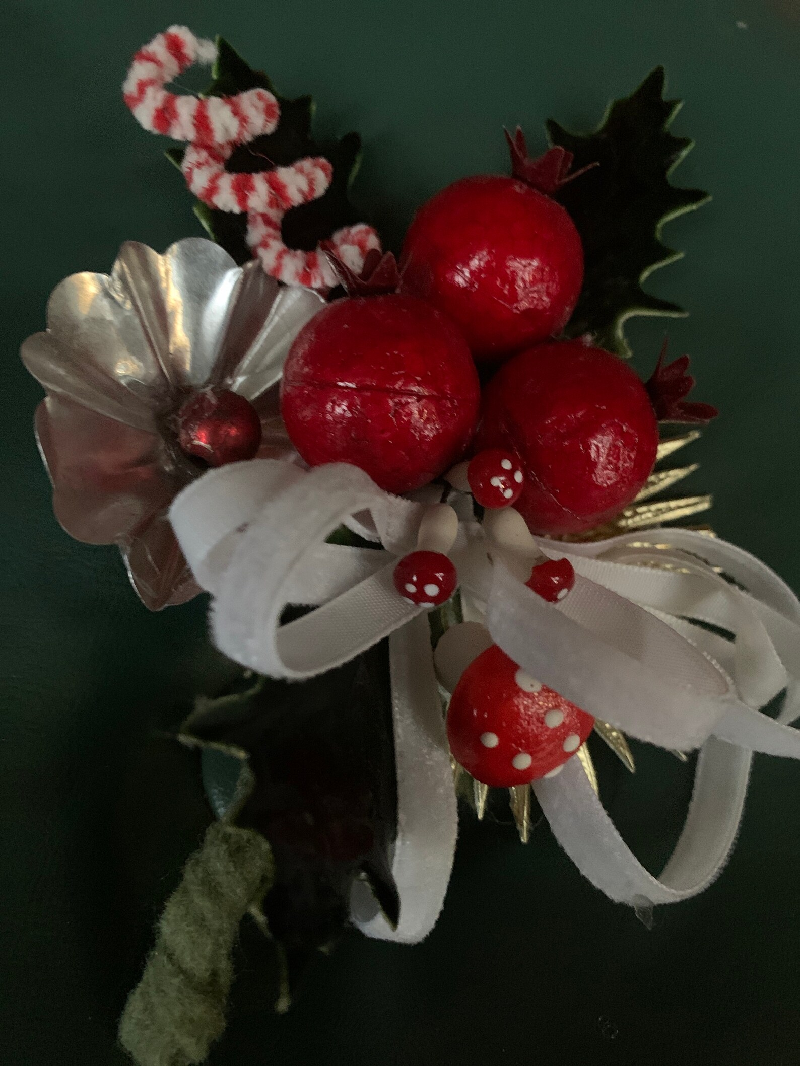 Vintage Style Christmas Holiday Corsage Pin or Hairpiece - Etsy