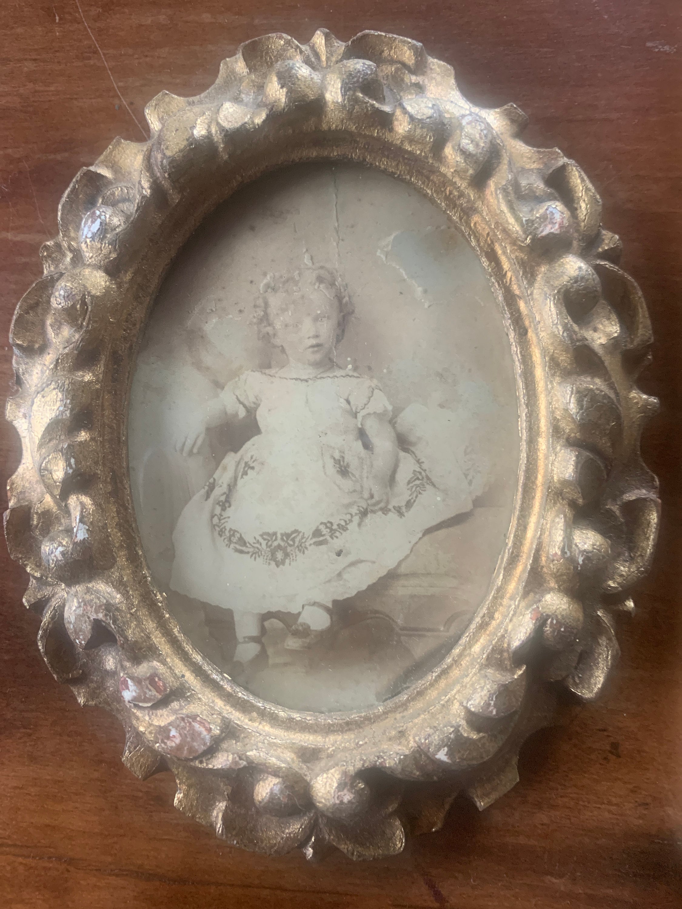 1800s Little Girl Photo in Frame - Etsy