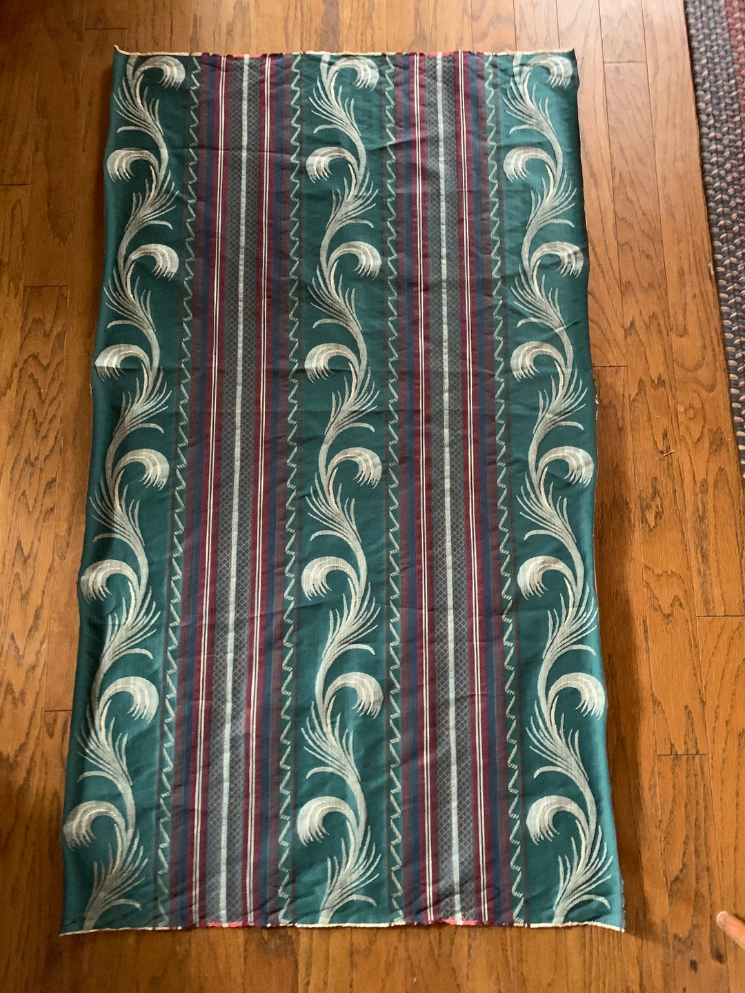 Antique French Edwardian Drapery Fabric Brocade - Etsy